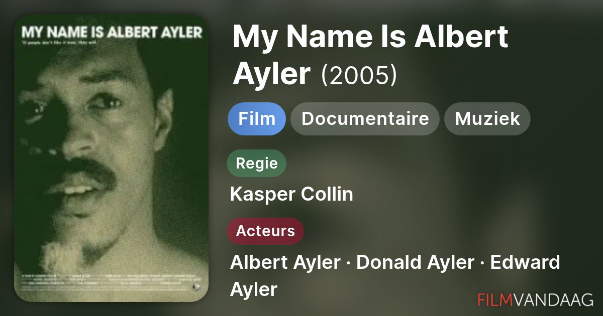 My Name Is Albert Ayler (film, 2005) - FilmVandaag.nl