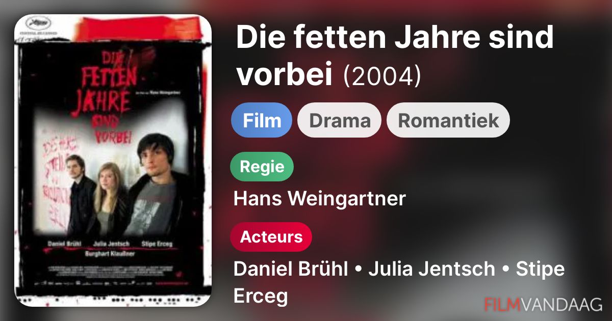 Die fetten Jahre sind vorbei (film, 2004) - FilmVandaag.nl
