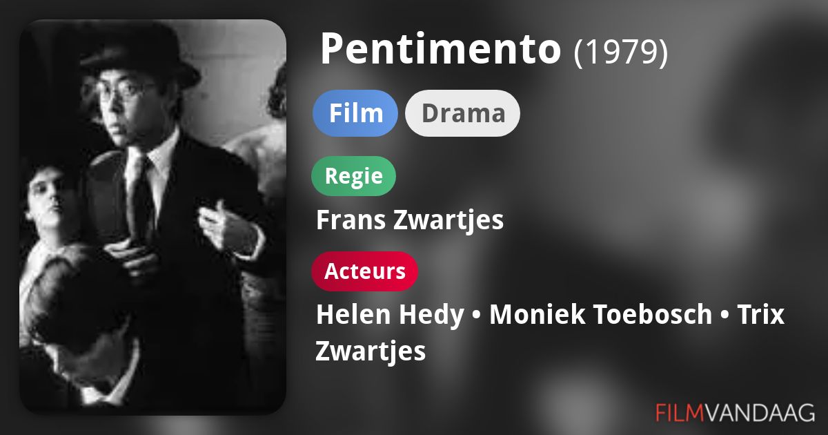 Pentimento (film, 1979) - FilmVandaag.nl