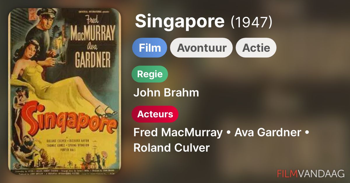 Singapore (film, 1947) - FilmVandaag.nl