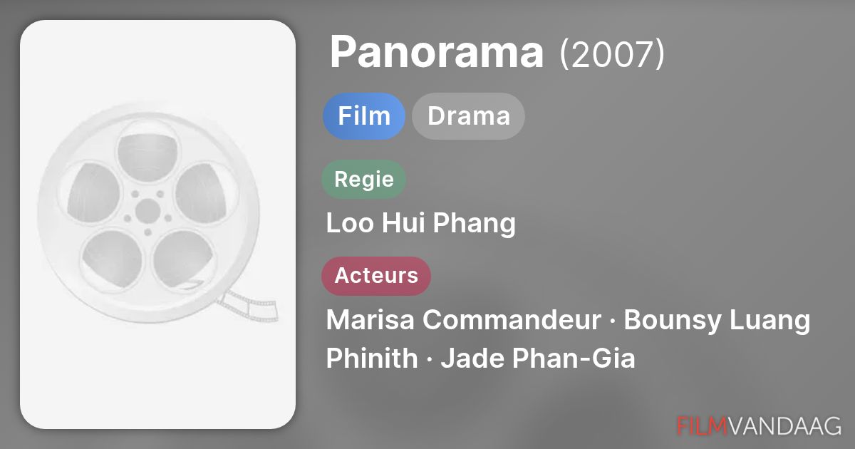 Panorama (film, 2007) - FilmVandaag.nl