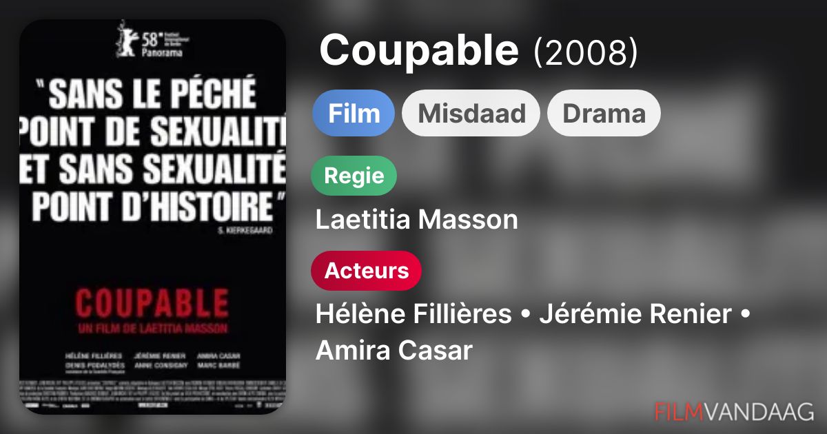 Coupable (film, 2008) - FilmVandaag.nl