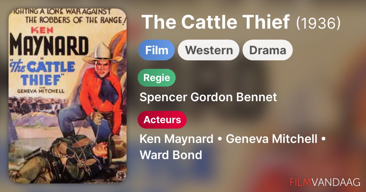 The Cattle Thief (film, 1936) - FilmVandaag.nl