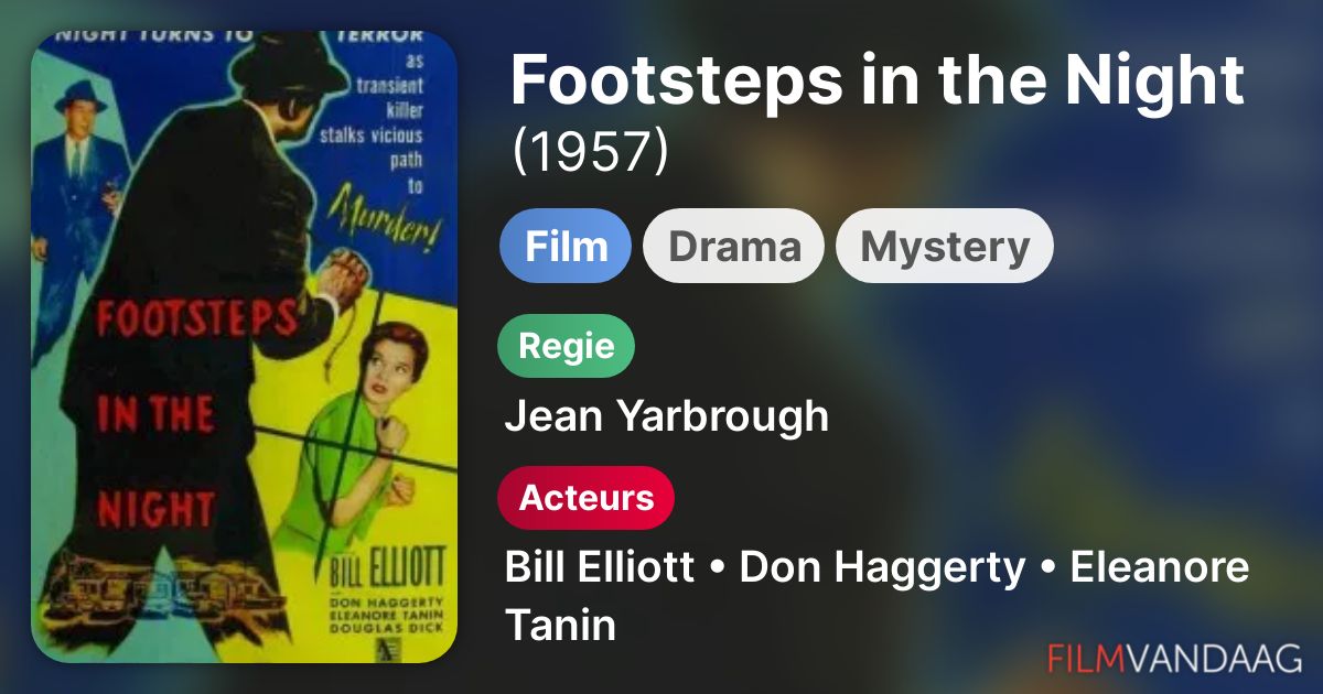 Footsteps in the Night (film, 1957) - FilmVandaag.nl