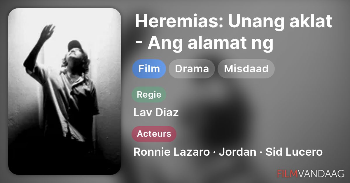 Heremias: Unang aklat - Ang alamat ng prinsesang bayawak (film, 2006 ...