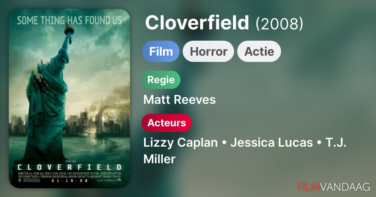 Cloverfield (film, 2008) - FilmVandaag.nl