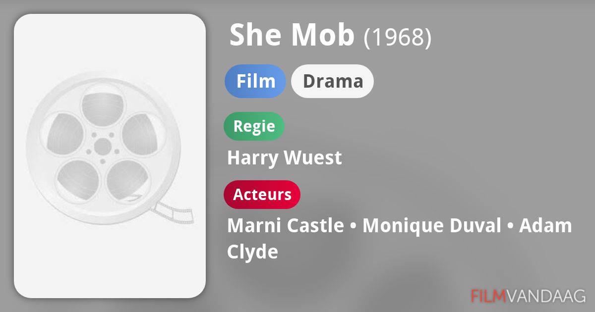 She Mob (film, 1968) - FilmVandaag.nl
