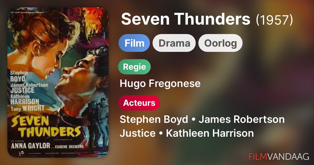 Seven Thunders (film, 1957) - FilmVandaag.nl