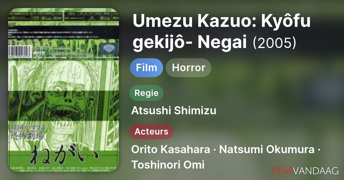 Umezu Kazuo: Kyôfu gekijô- Negai (film, 2005) - FilmVandaag.nl