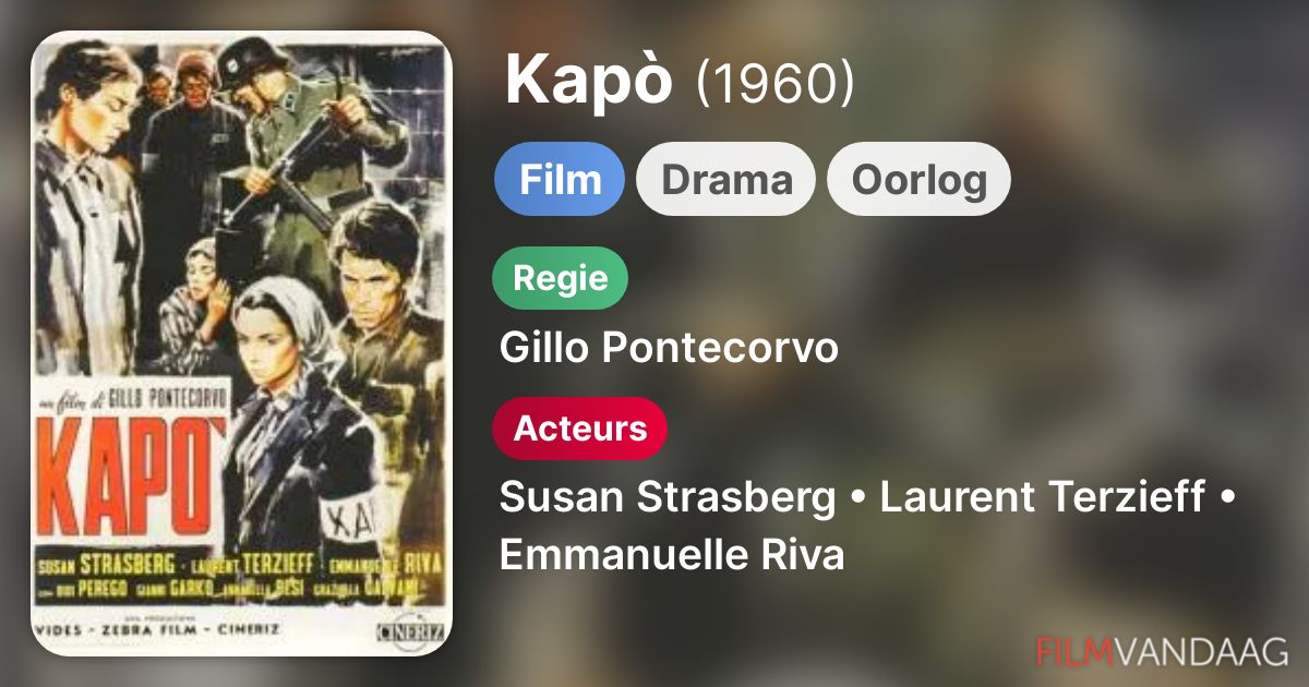 Kapò (film, 1959) - FilmVandaag.nl