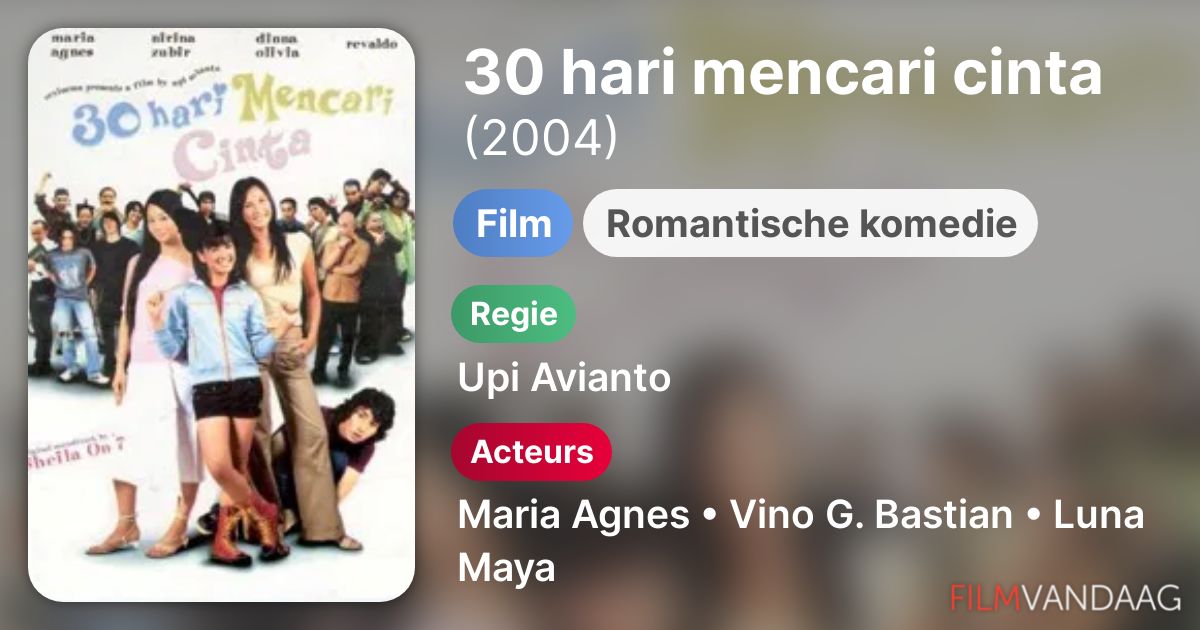 30 hari mencari cinta (film, 2004) - FilmVandaag.nl