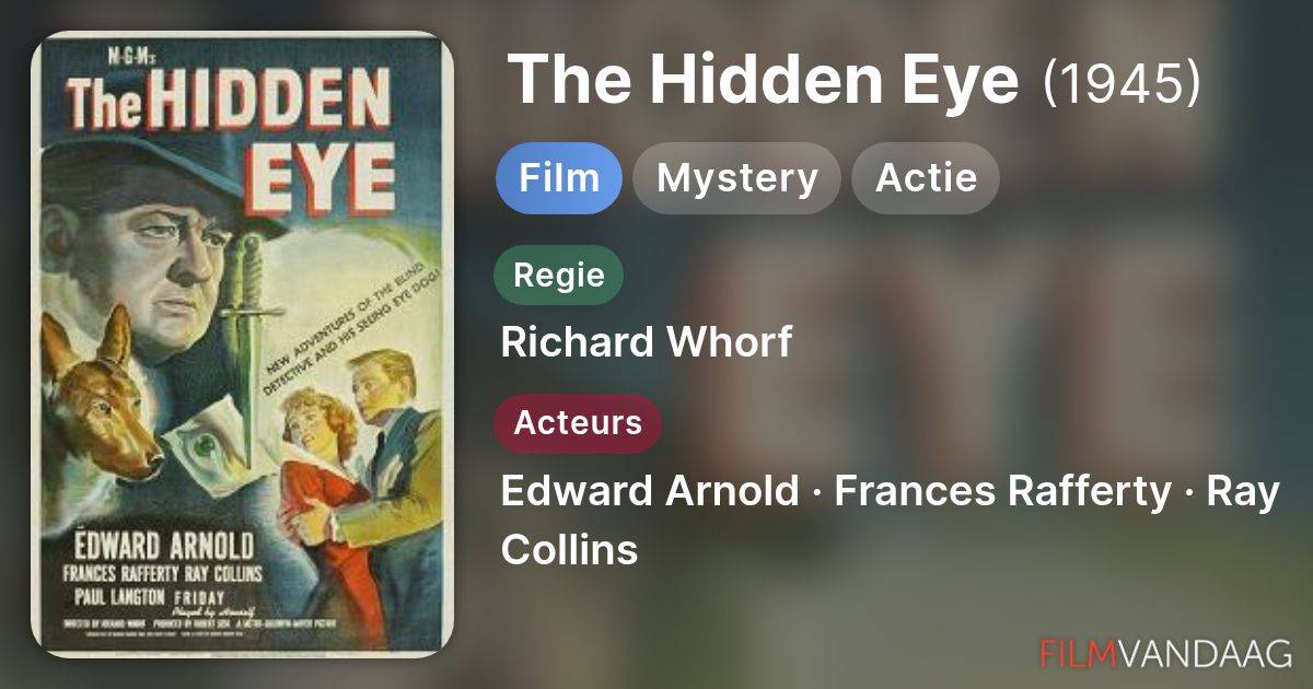 The Hidden Eye (film, 1945) - FilmVandaag.nl