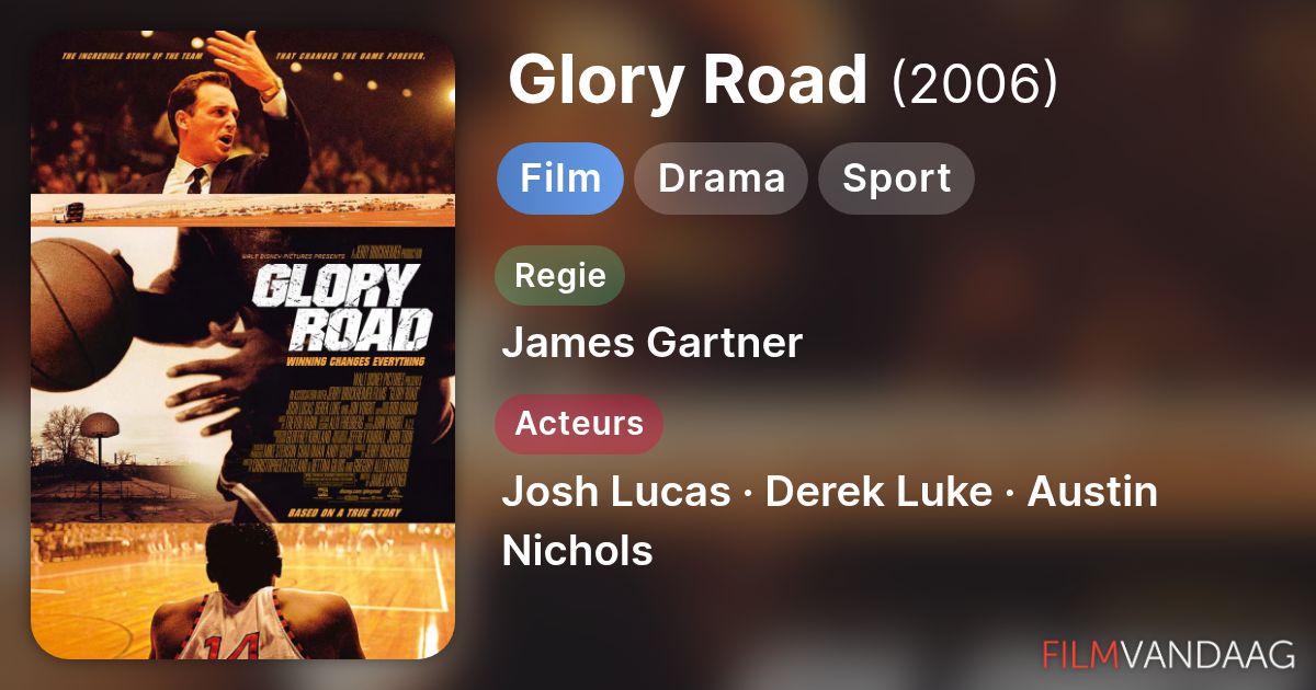 Glory Road (film, 2006) - FilmVandaag.nl