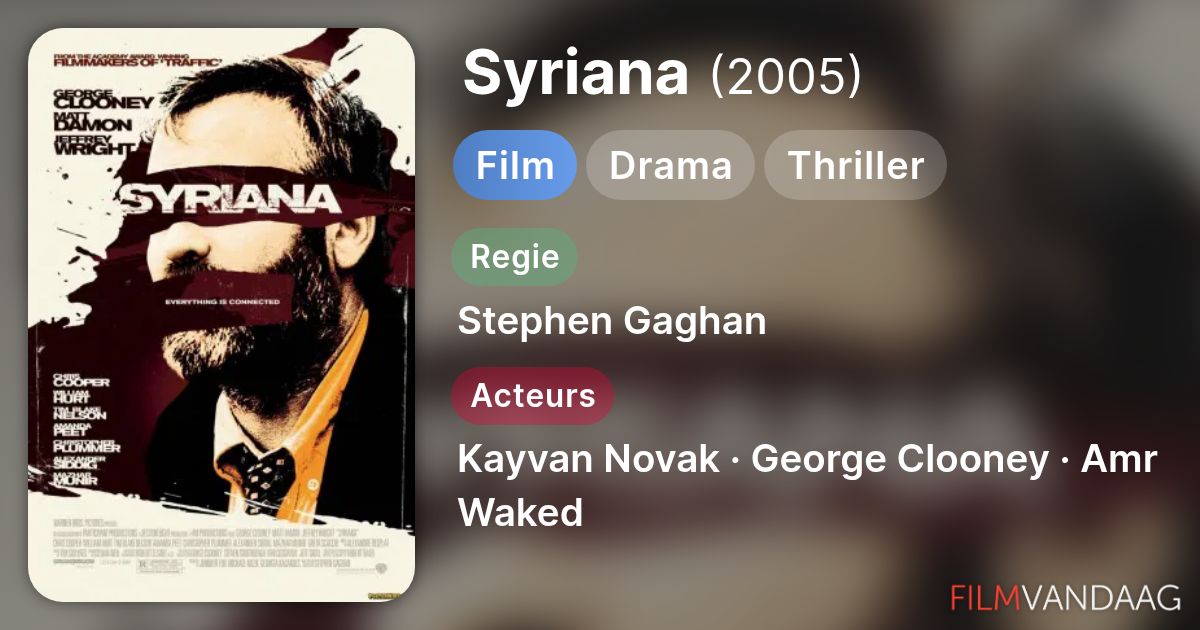 Syriana (film, 2005) - FilmVandaag.nl