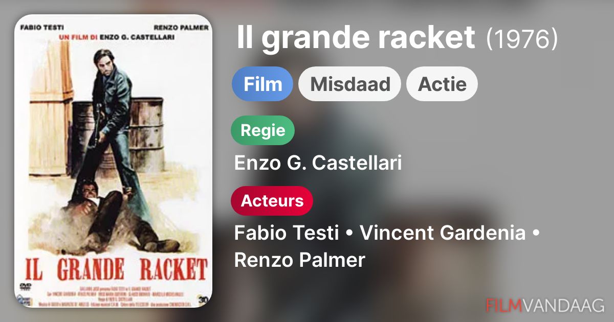 Il grande racket (film, 1976) - FilmVandaag.nl