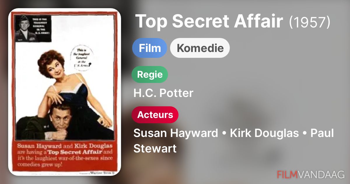 Top Secret Affair (film, 1957) - FilmVandaag.nl