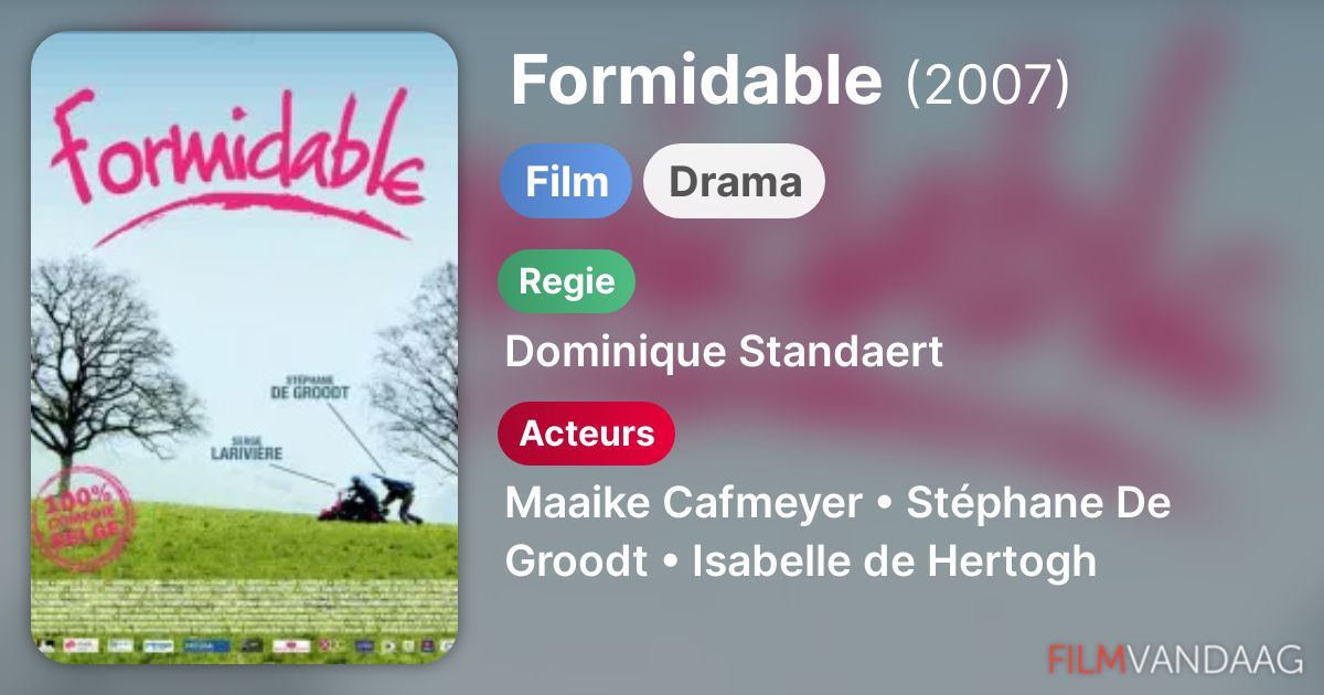Formidable (film, 2007) Nu Online Kijken - FilmVandaag.nl