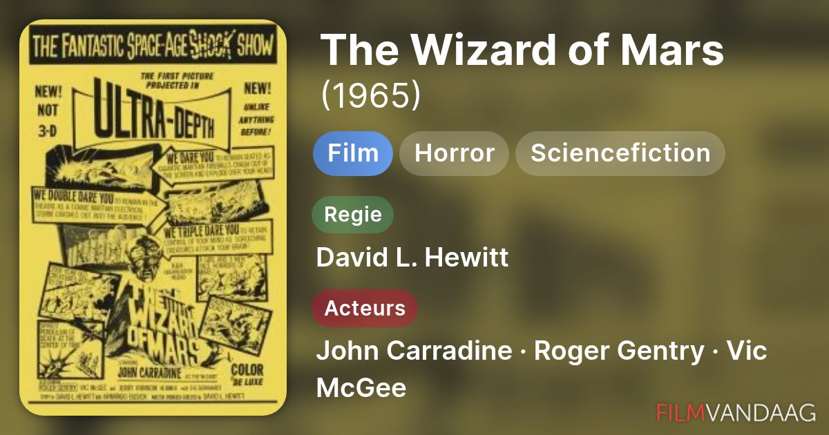 The Wizard of Mars (film, 1965) - FilmVandaag.nl