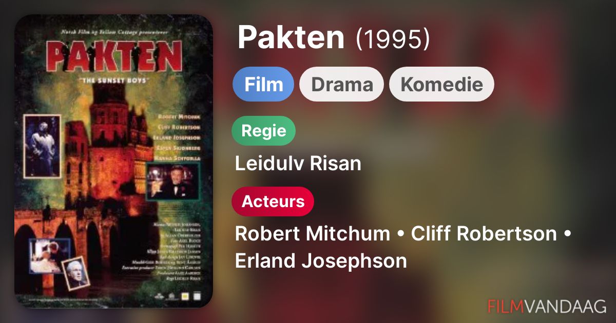 Pakten (film, 1995) - FilmVandaag.nl