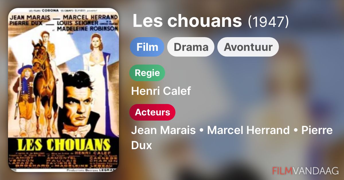Les chouans (film, 1947) - FilmVandaag.nl