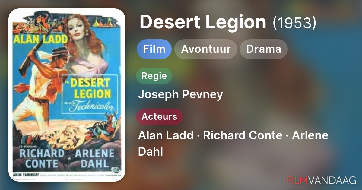 Desert Legion (film, 1953) - FilmVandaag.nl
