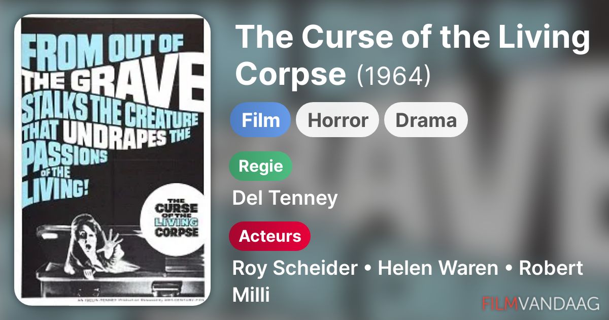 The Curse of the Living Corpse (film, 1964) - FilmVandaag.nl