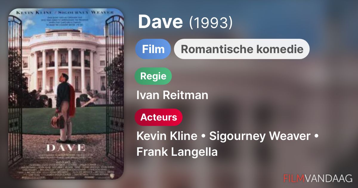 Dave (film, 1993) - FilmVandaag.nl