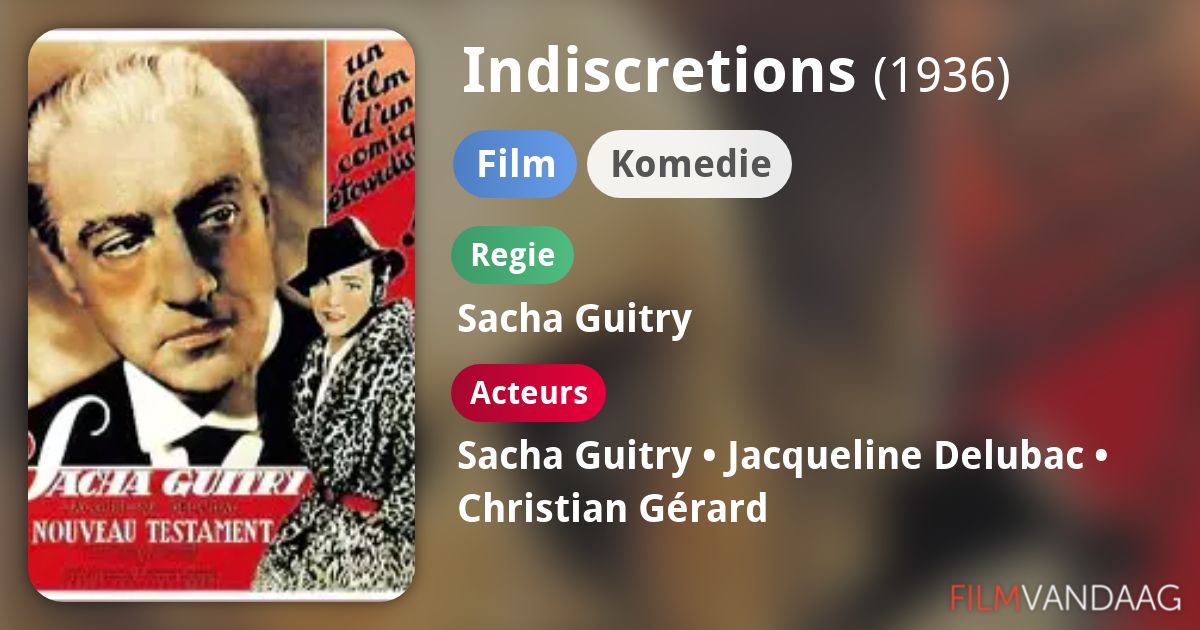 Indiscretions (film, 1936) - FilmVandaag.nl