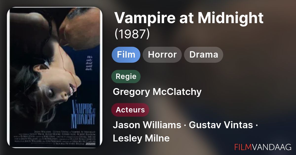 Alle acteurs in Vampire at Midnight (film, 1988) - FilmVandaag.nl