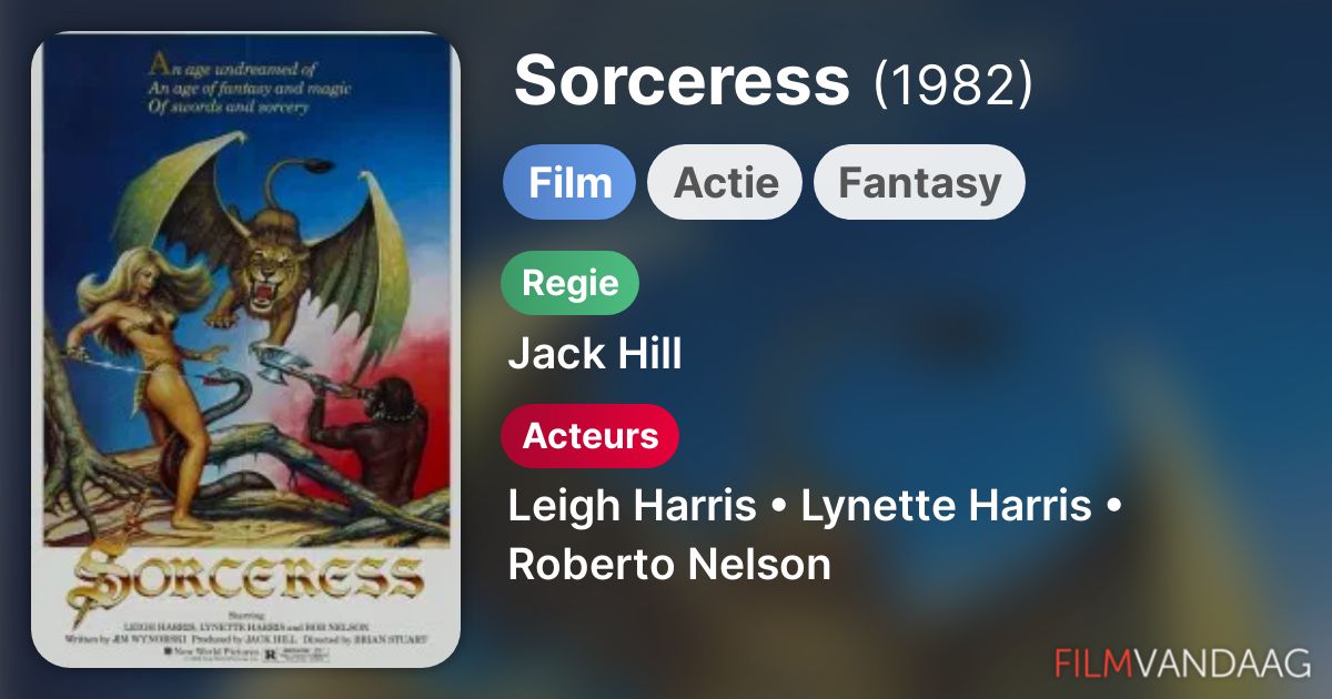 Sorceress (film, 1982) - FilmVandaag.nl