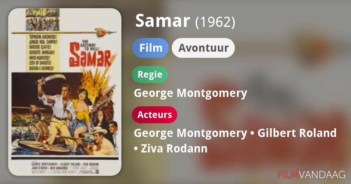 Samar (film, 1962) - FilmVandaag.nl