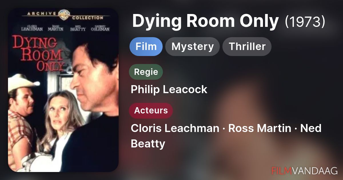 Dying Room Only (film, 1973) - FilmVandaag.nl