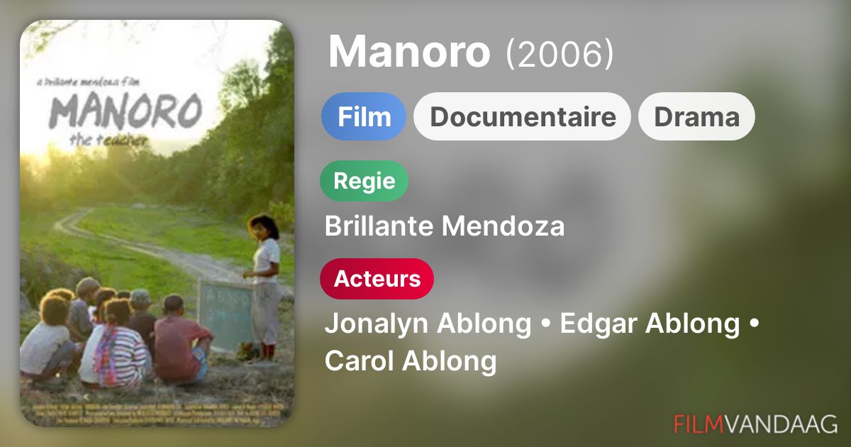 Manoro (film, 2006) - FilmVandaag.nl