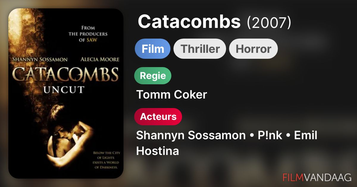 Catacombs (film, 2007) - FilmVandaag.nl