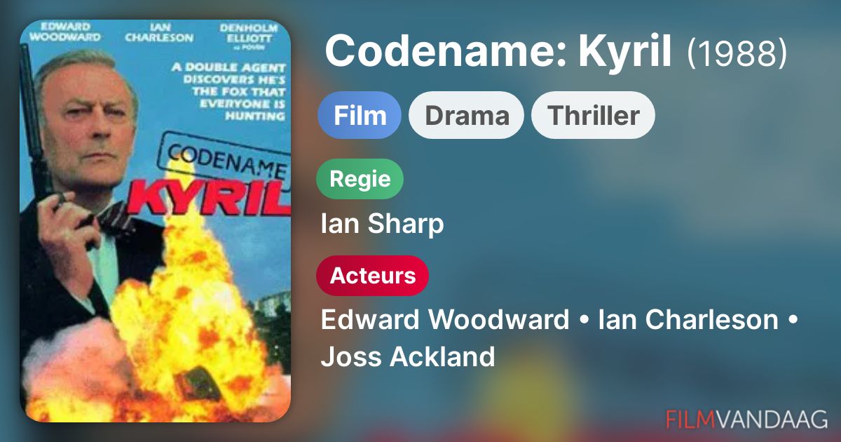 Codename: Kyril (film, 1988) - FilmVandaag.nl