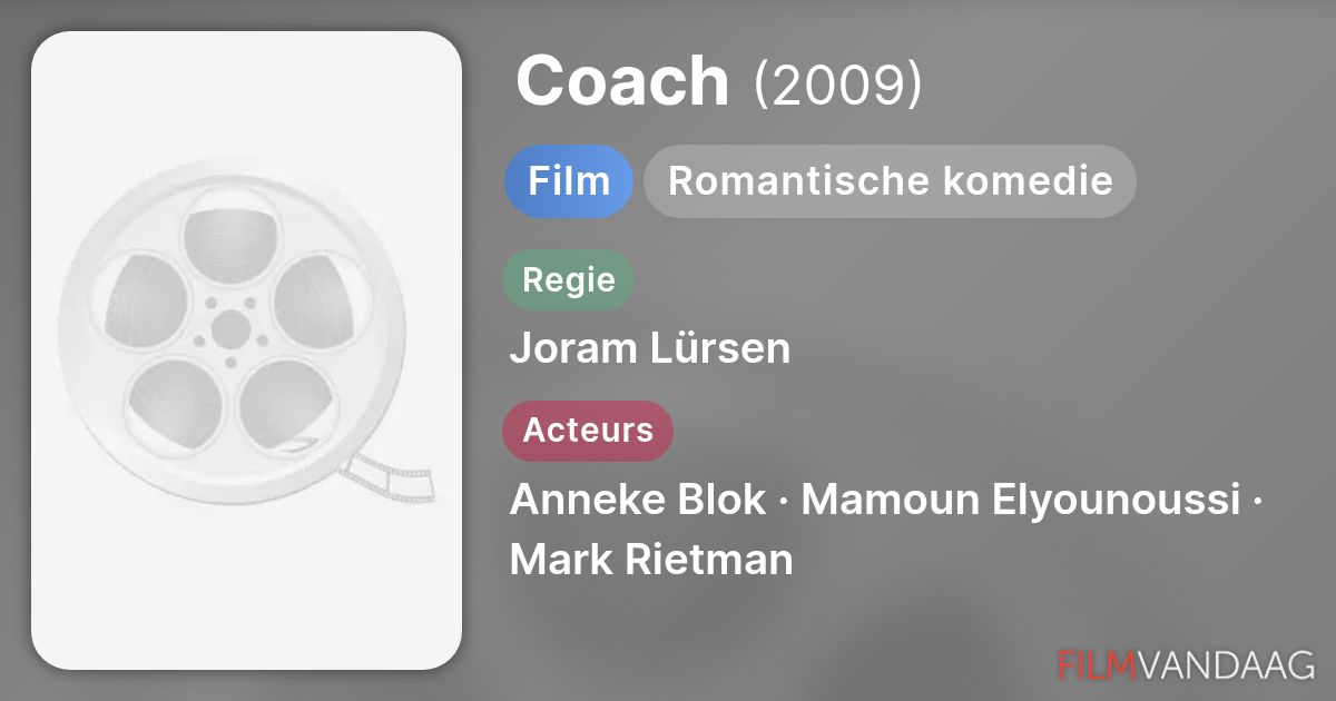Coach (film, 2009) - FilmVandaag.nl