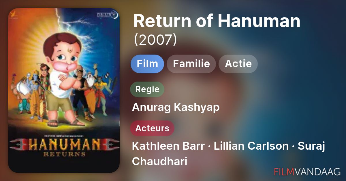 Return of Hanuman (film, 2007) - FilmVandaag.nl