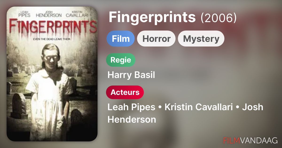 Fingerprints (film, 2006) - FilmVandaag.nl