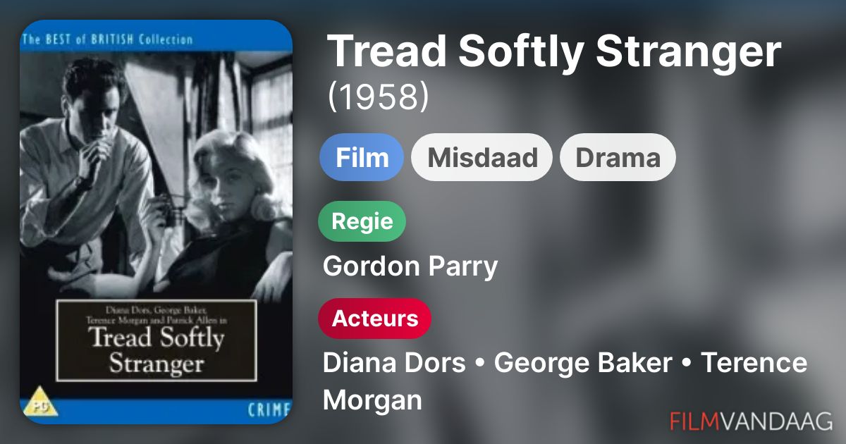 Tread Softly Stranger (film, 1958) - FilmVandaag.nl