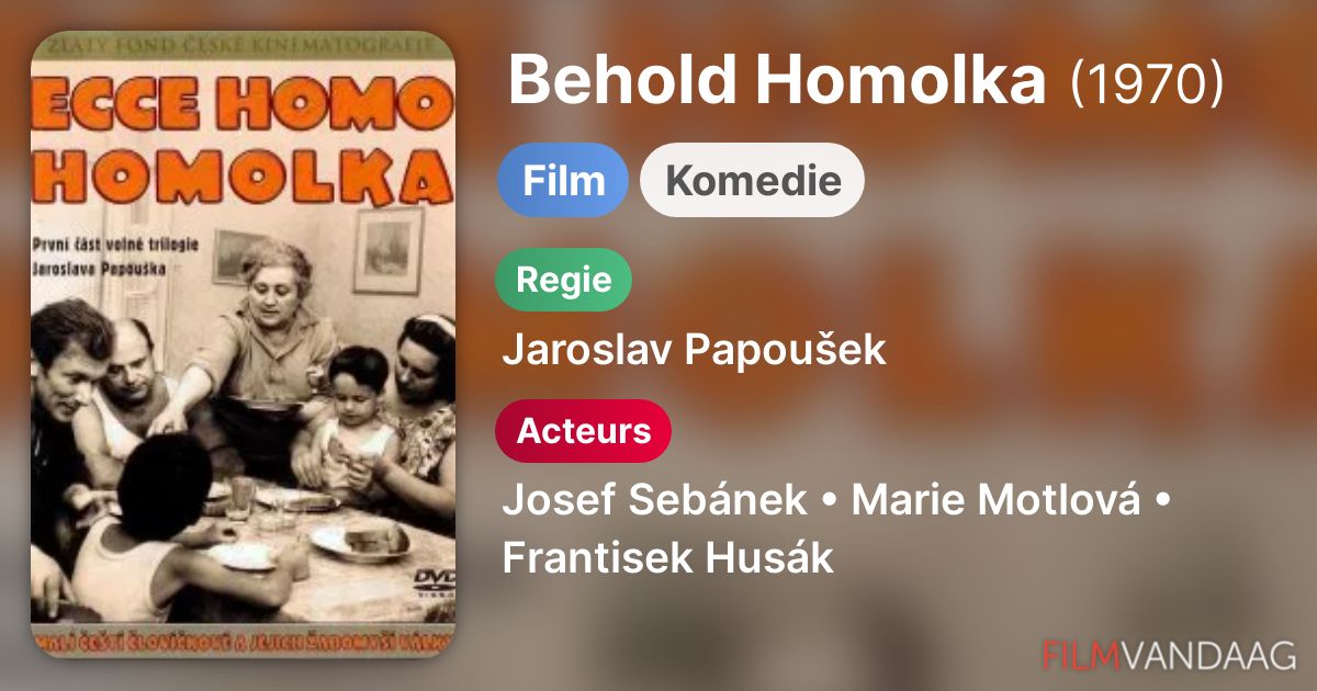Behold Homolka (film, 1969) - FilmVandaag.nl