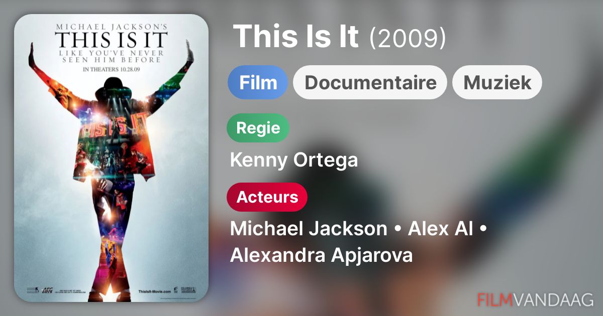 This Is It (film, 2009) - FilmVandaag.nl