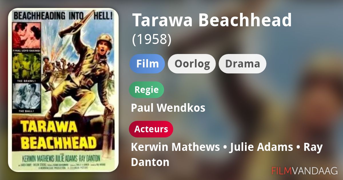 Tarawa Beachhead (film, 1958) kopen op dvd of blu-ray - FilmVandaag.nl