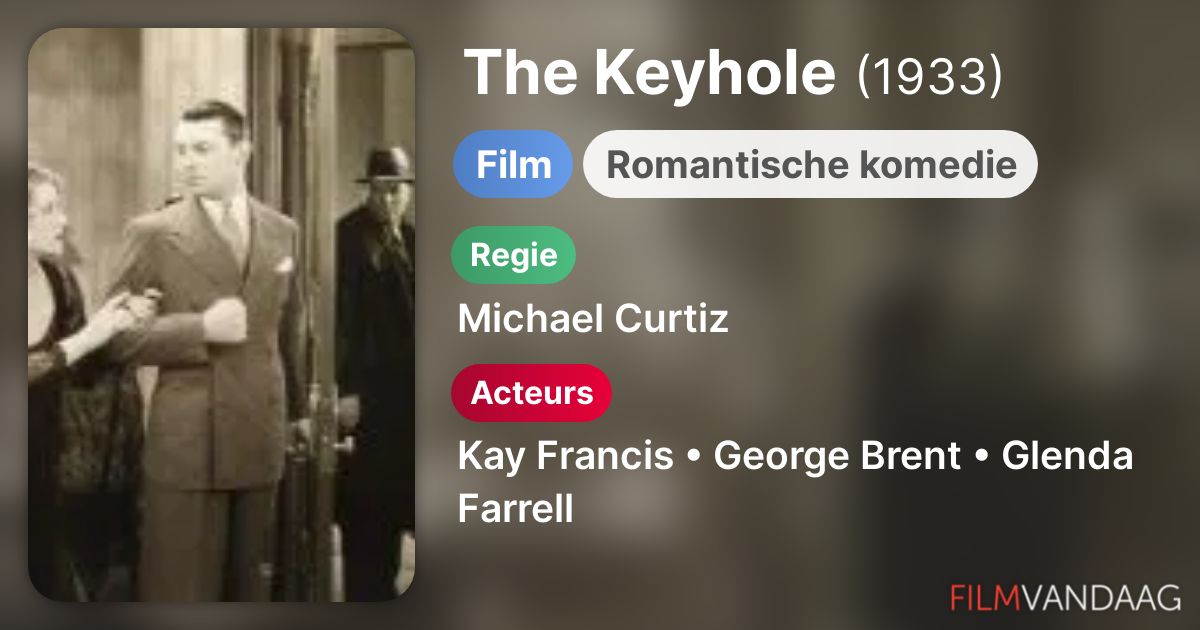 The Keyhole (film, 1933) - FilmVandaag.nl