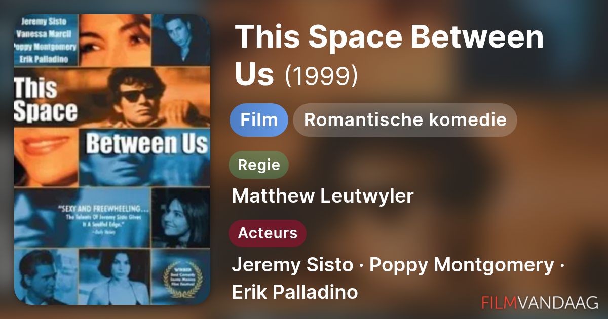 This Space Between Us (film, 1999) - FilmVandaag.nl
