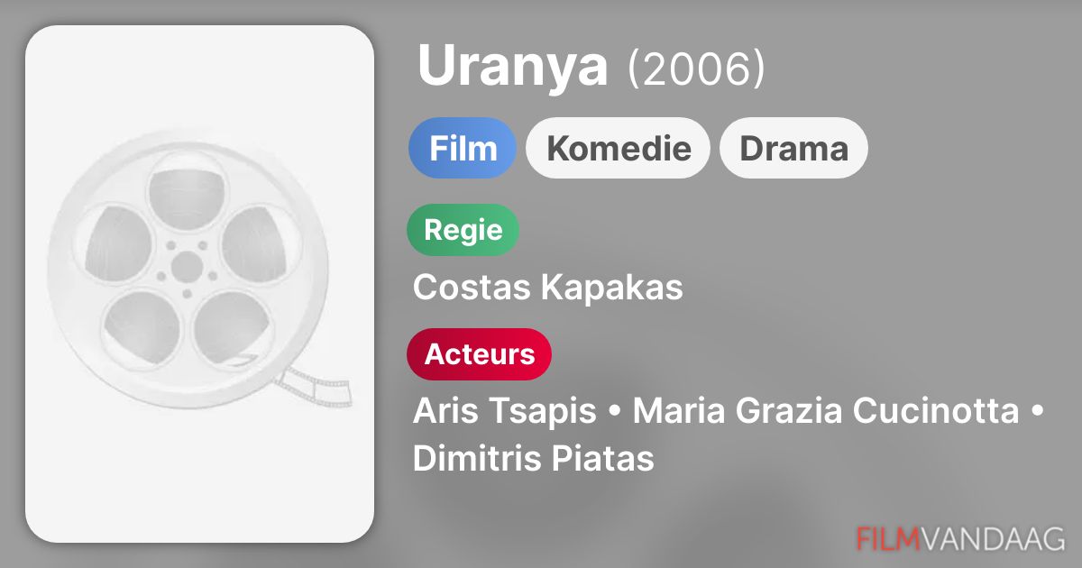 Uranya (film, 2006) - FilmVandaag.nl