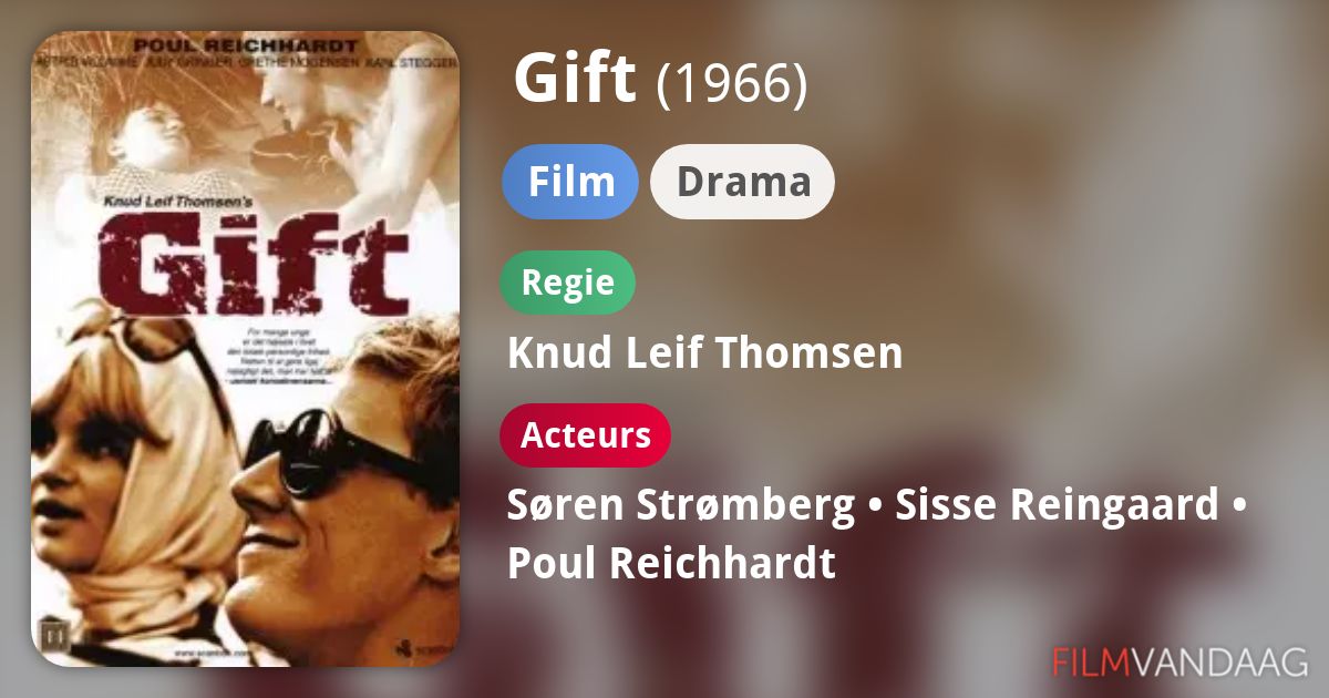 Gift (film, 1966) - FilmVandaag.nl