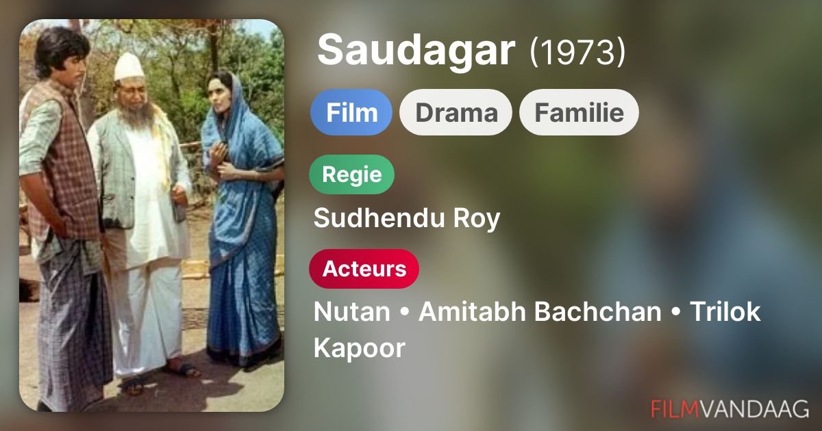 Saudagar (film, 1973) - FilmVandaag.nl