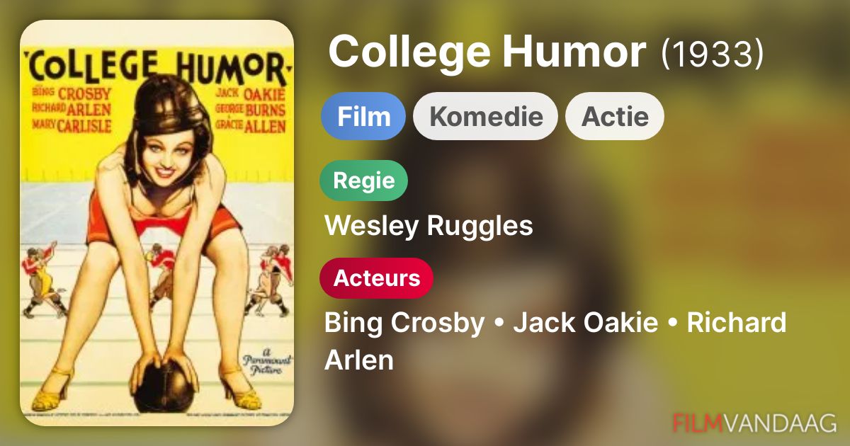 College Humor (film, 1933) - FilmVandaag.nl