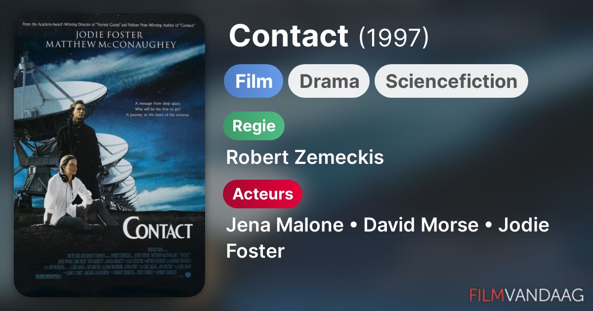 Contact (film, 1997) Nu Online Kijken - FilmVandaag.nl