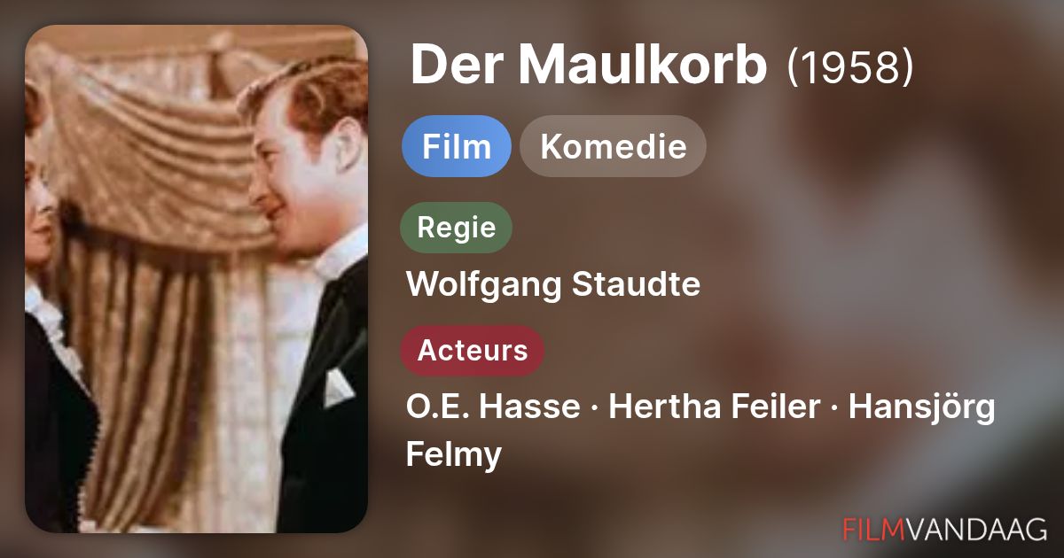 Der Maulkorb (film, 1958) - FilmVandaag.nl
